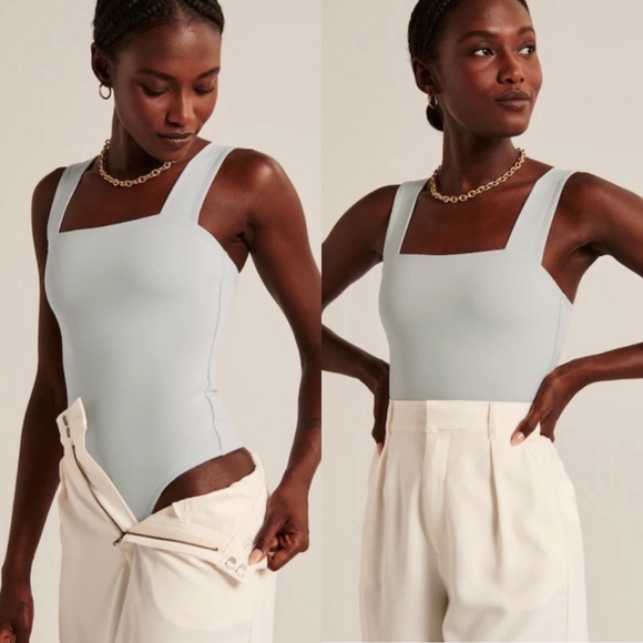 Abercrombie & Fitch | Tops | Abercrombie Fitch Doublelayered Seamless Fabric Squareneck Bodysuit ...
